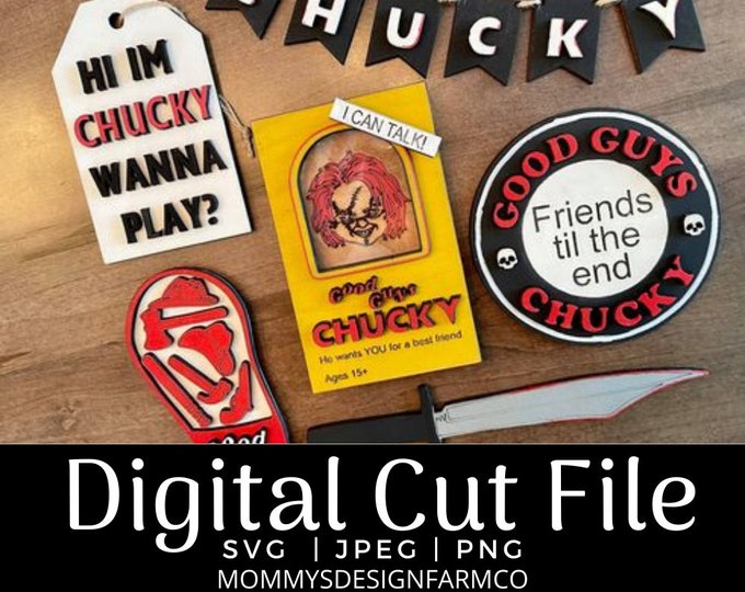 Horror Movie SVG File Horror Cut File Horror Tiered Tray SVG - Etsy