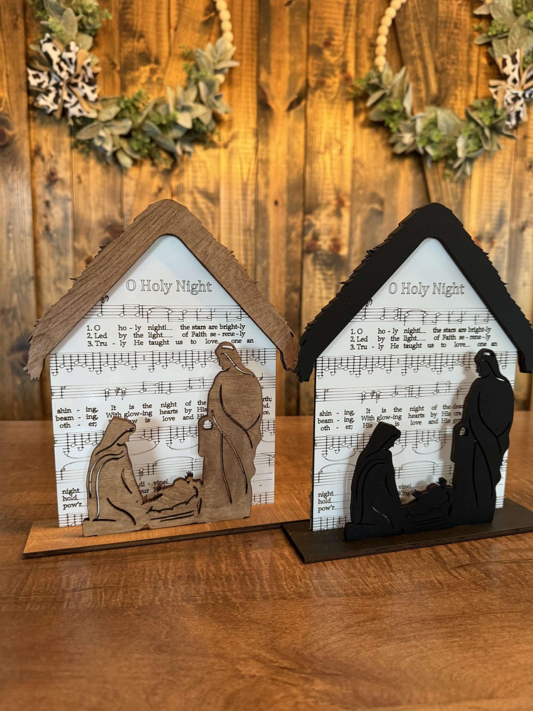 3D Standing Christmas O Holy Night Manger | Christmas | 3D Decor ...