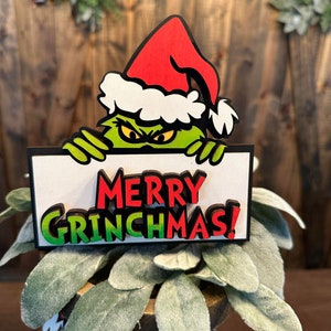 Merry Grinchmas / Mean One / Stink Stank Stunk / Christmas Decor ...