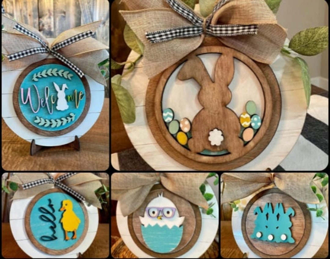 Easter Interchangeable Shiplap Round INSERTS ONLY - Etsy