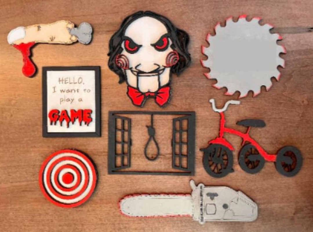 Horror Tiered Tray / Tiered Tray Decor / Horror Decor / Scary Decor - Etsy