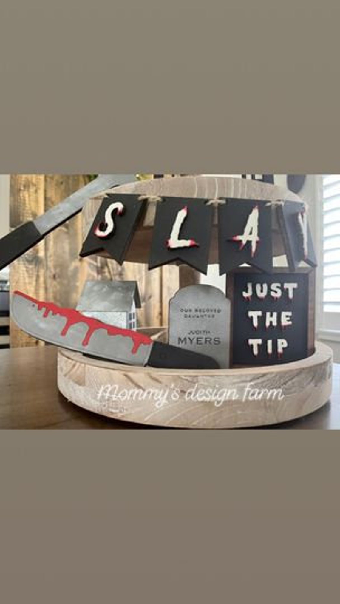 Michael Signs horror Tier Tray/ Halloween Decor / Tiered Tray - Etsy