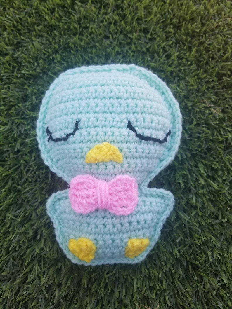 Crochet Baby Duck Stuffed Toy Amigurumi 2D Plushie - Etsy