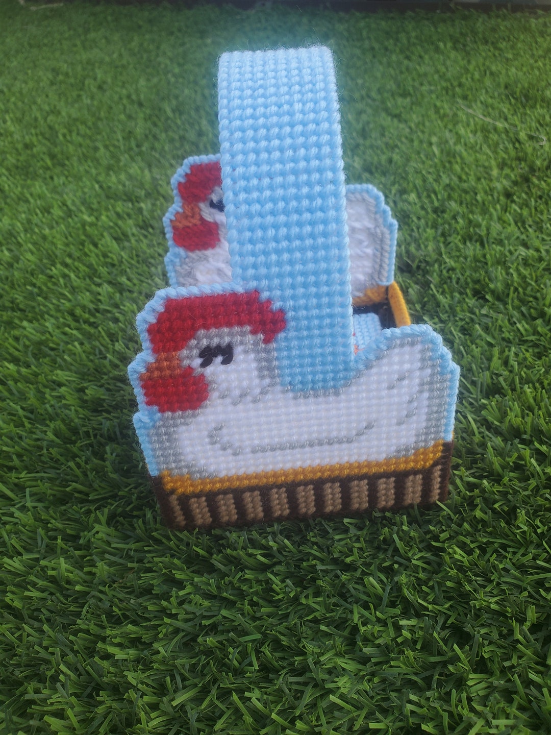 Plastic Canvas Chicken Coasters, Farmhouse Decor, Animal Lover, Set of ...