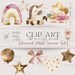 Whimsical Pastel Unicorn Set Clipart Bundle - Etsy