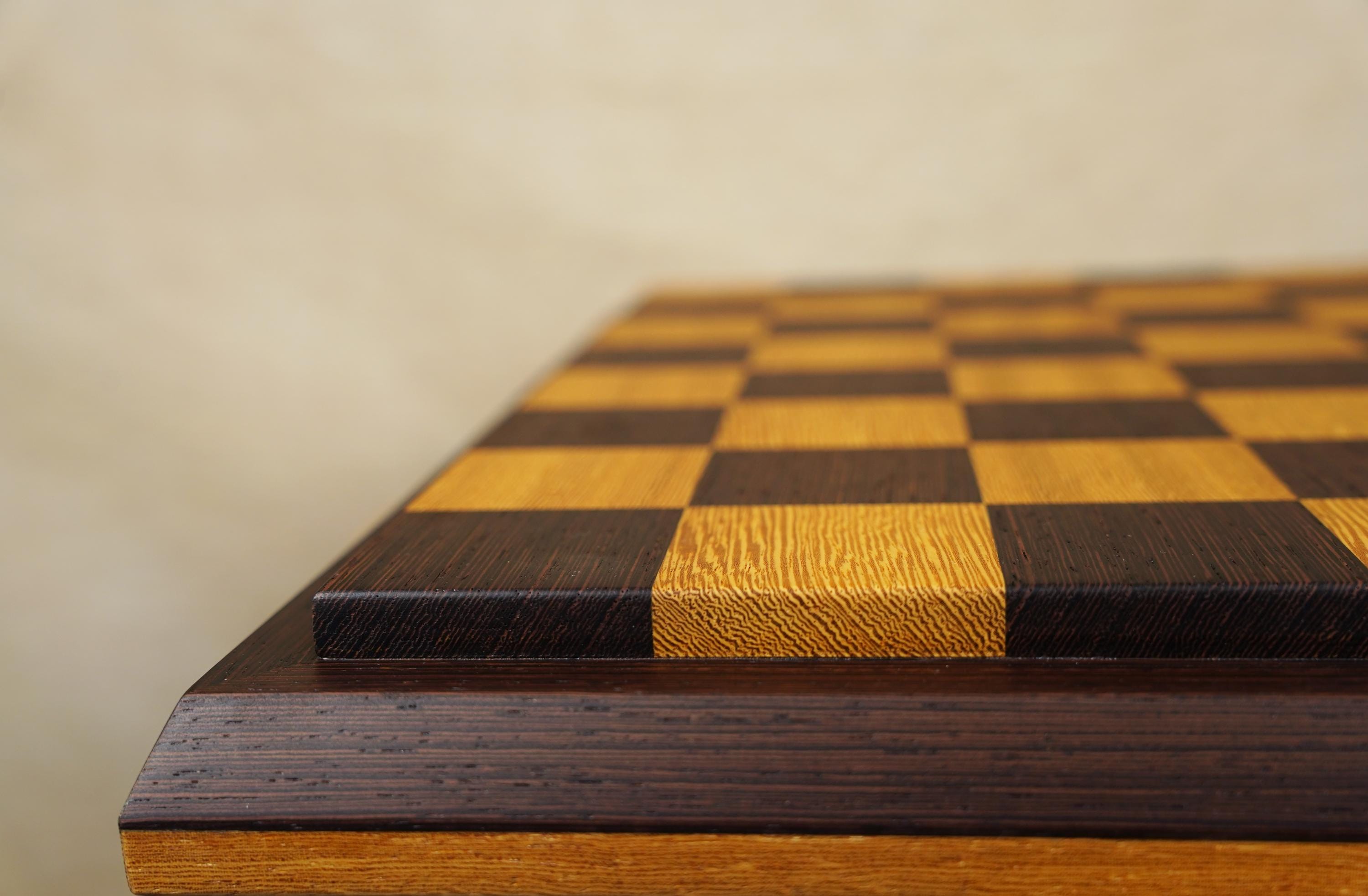 Premium Chess Board Only Made of 100% Solid Wood – Black and White ...