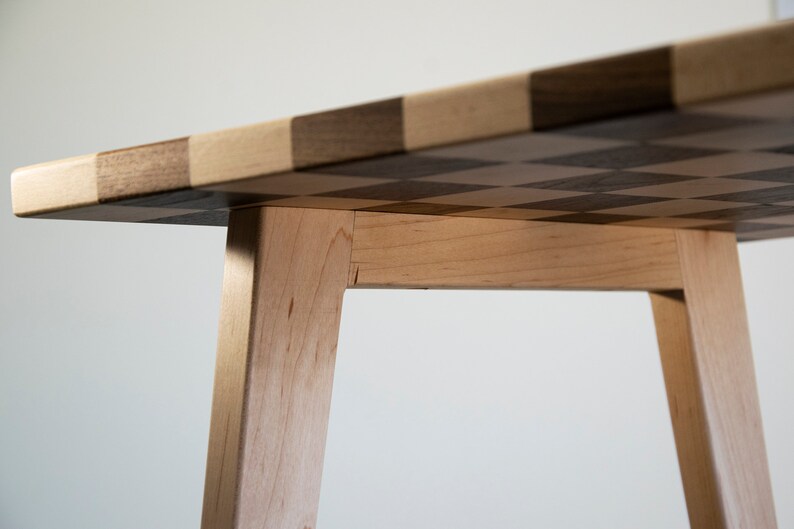 Handmade Chess Table Chess Board With Walnut and Chestnut - Etsy