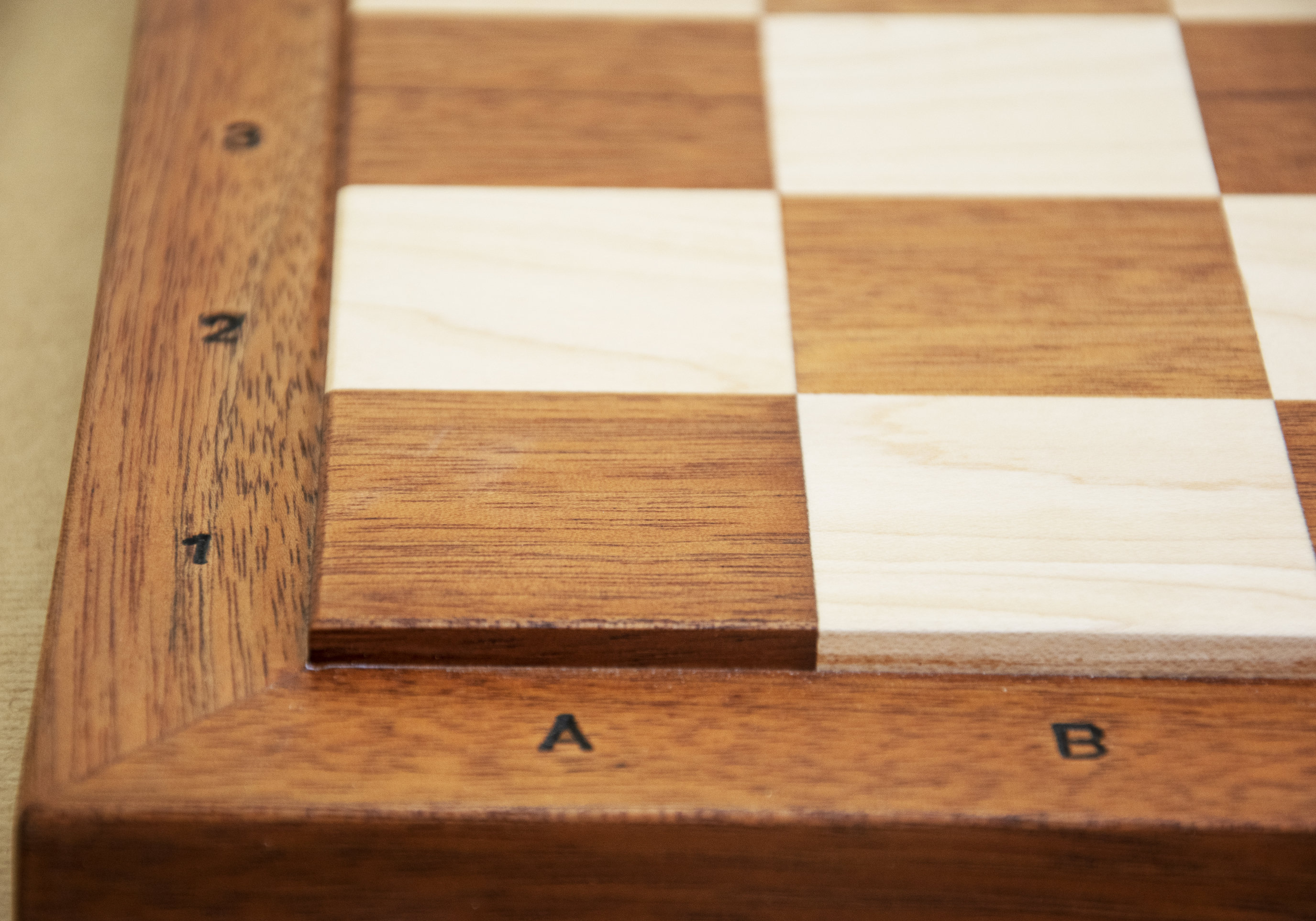 Wood Chess Board With Mahogany and Maple Custom Chess Board - Etsy