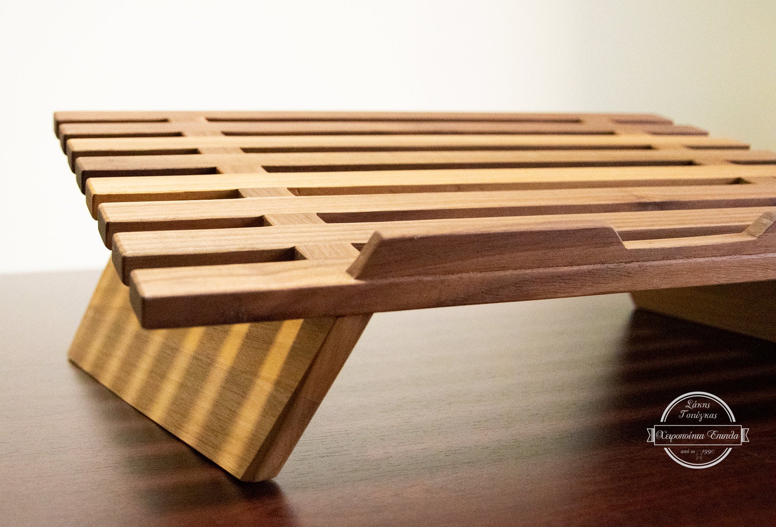 Laptop Stand Wood Made of Solid Walnut Wood Handcrafted - Etsy