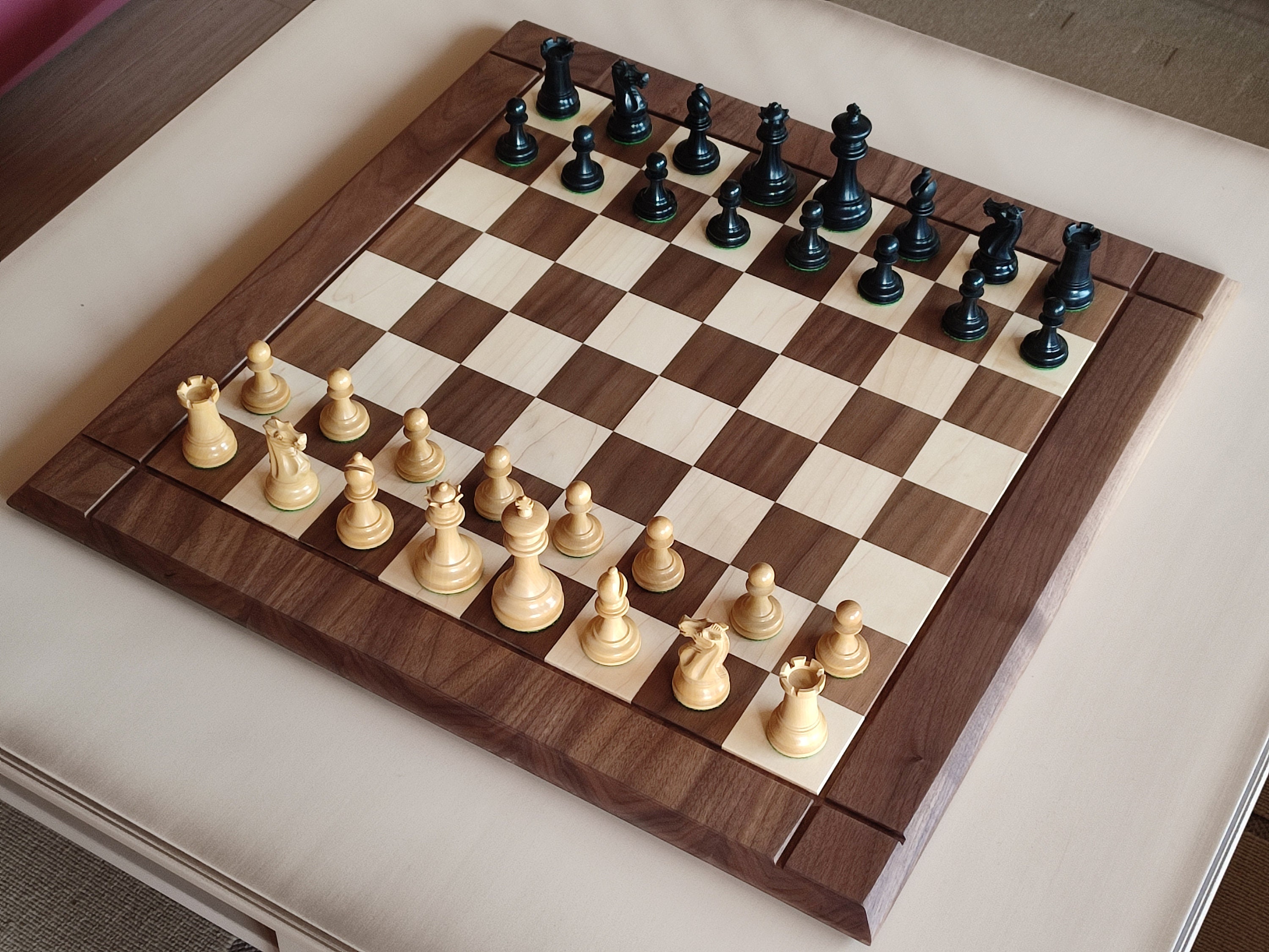 Drueke Style Chess Board With Walnut and Maple / Chessboard - Etsy UK