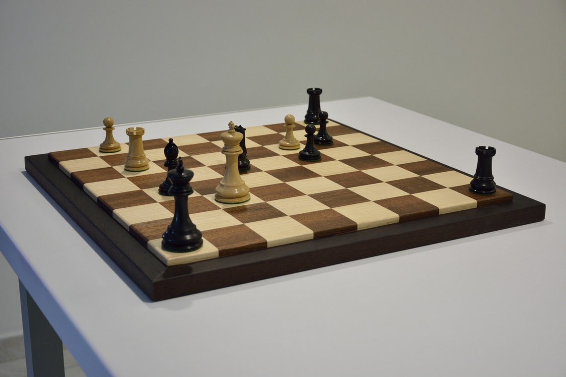 Modern Raised Chess Board With Solid Wood / Sapele and Wenge - Etsy