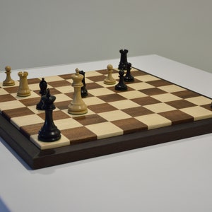Modern Raised Chess Board With Solid Wood / Sapele and Wenge Handmade ...