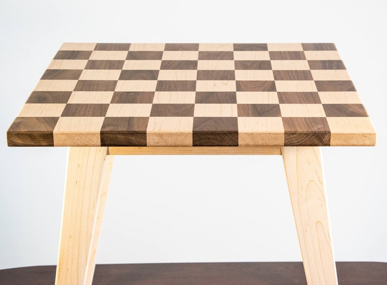 Handmade Chess Table Chess Board With Walnut and Chestnut - Etsy