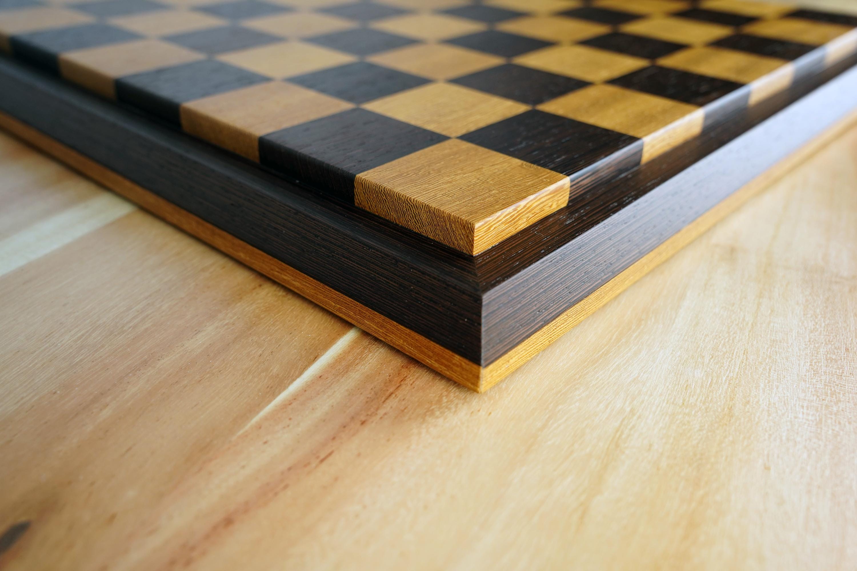 Premium Chess Board Only Made of 100% Solid Wood – Black and White ...
