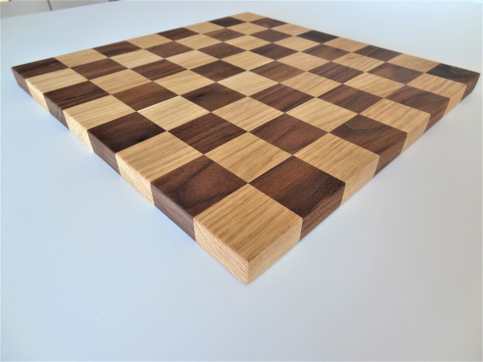 Handmade Wooden Chess Board Walnut & Chestnut Checkers Board - Etsy