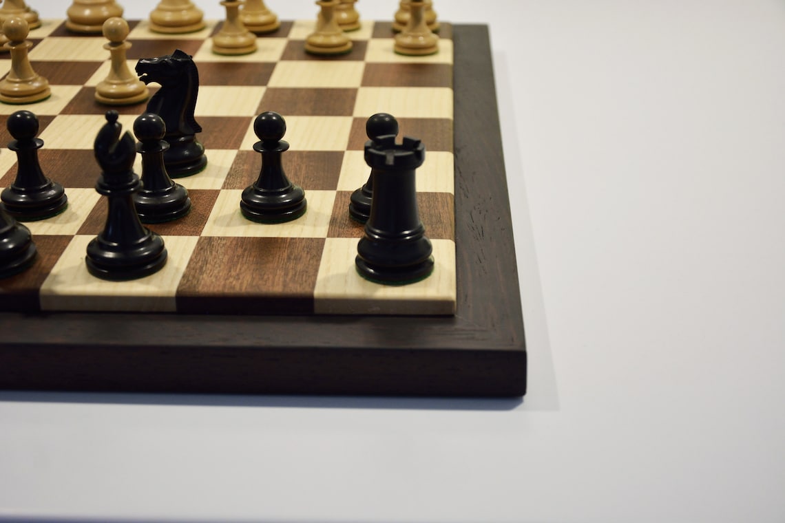 Modern Raised Chess Board With Solid Wood / Sapele and Wenge - Etsy