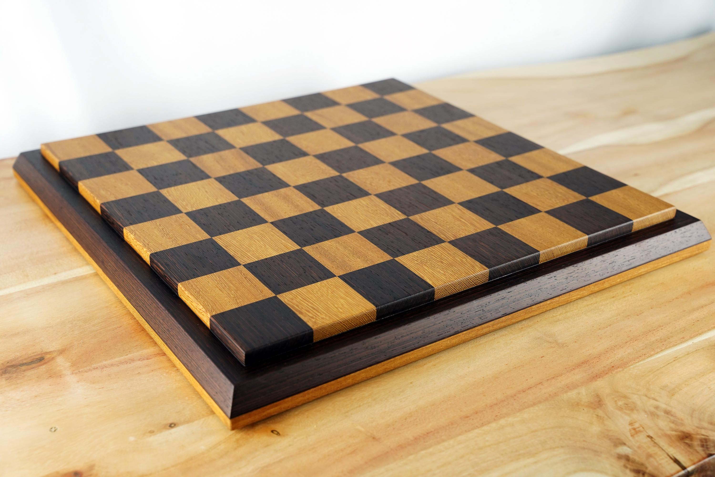 Premium Chess Board Only Made of 100% Solid Wood – Black and White ...