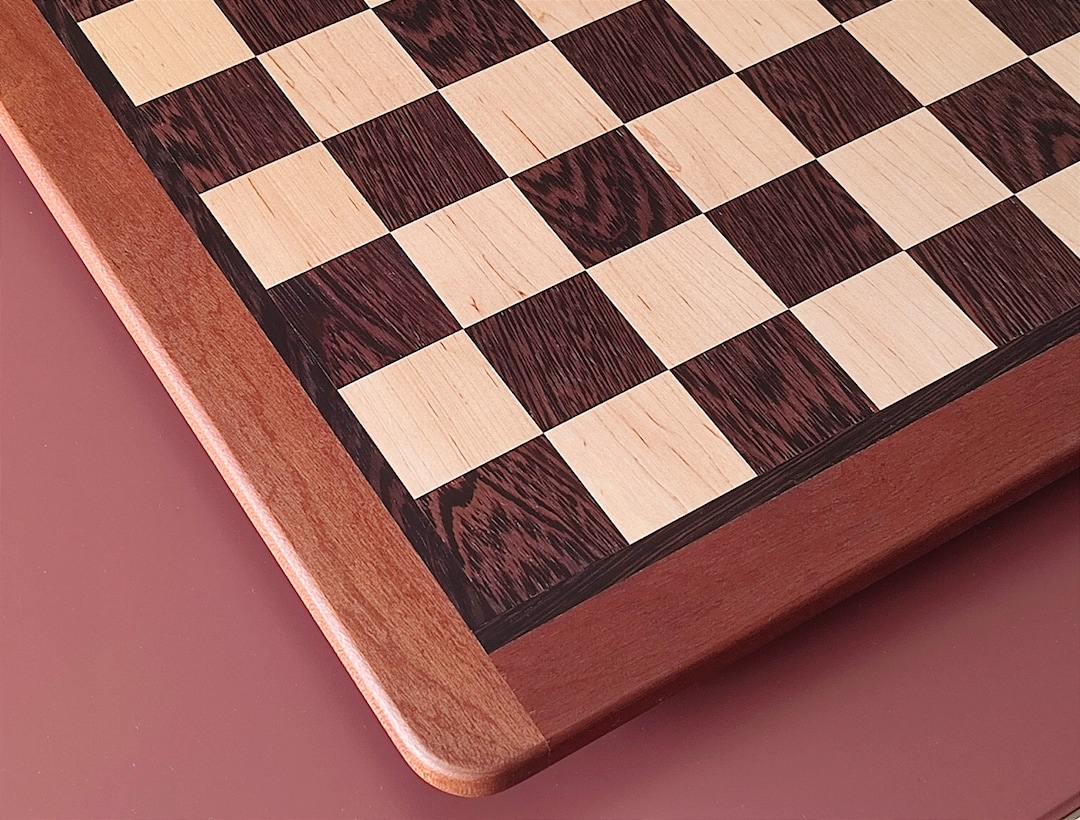 Handmade Wenge Maple Chess Board: Sapele & Black Wenge Frame - Etsy