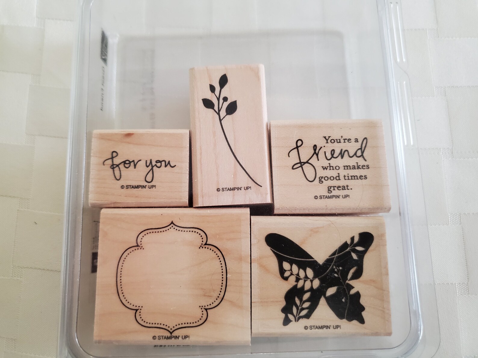Stampin up Great Friend Rubber Stamps Wooden Stamps - Etsy