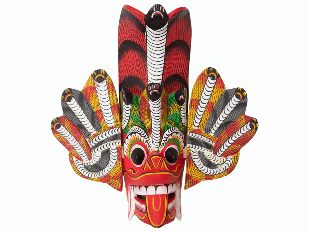 Sri Lanka Traditional NAGA RAKSHA Wooden Mask - Etsy