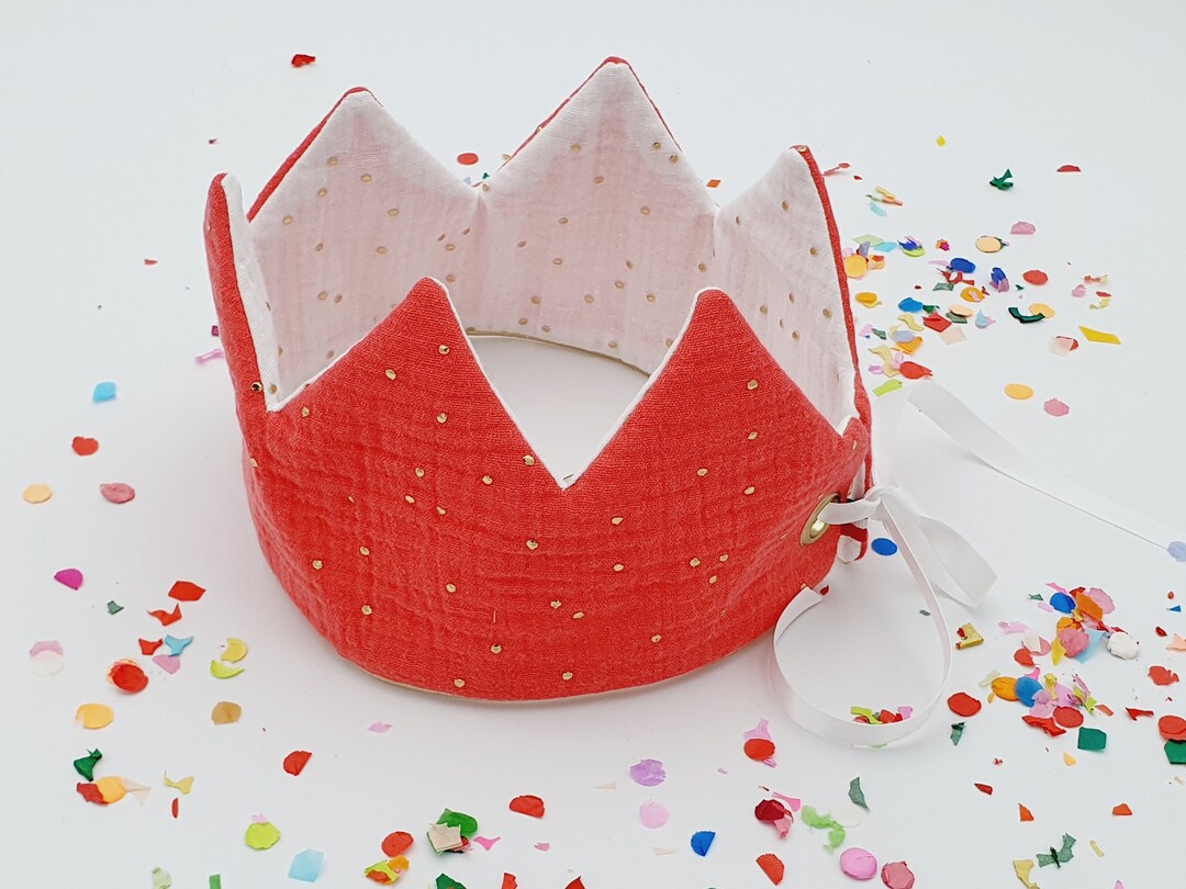 Bright Pink Birthday Crown for a Girl Costume Princess - Etsy