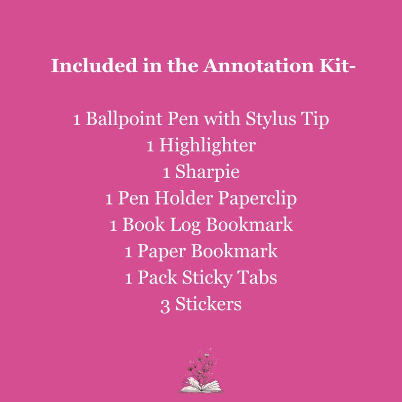 Black and White Annotation Kit, Mini Annotation Kit, Mini Bookish ...
