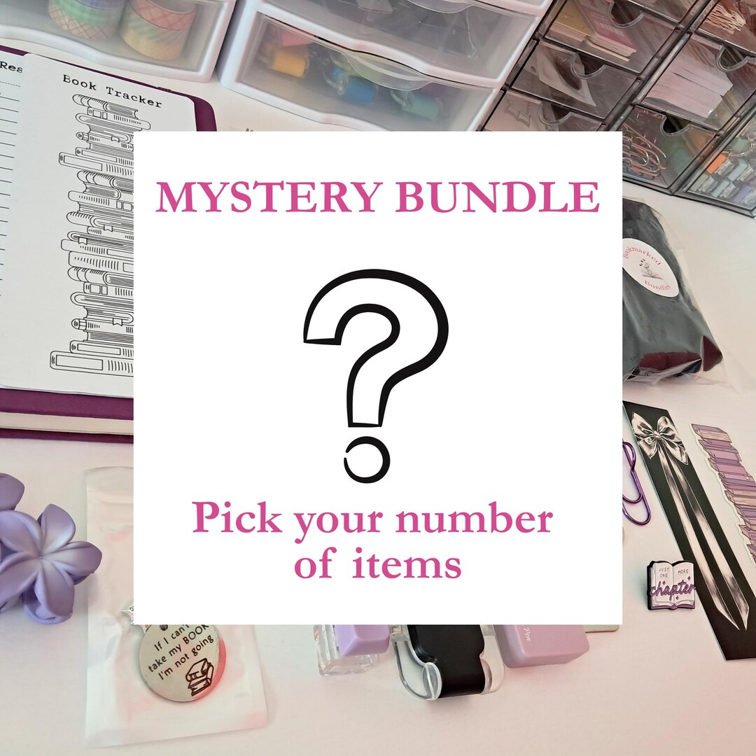 Mystery Bookish Bundle - Pick Your Number of Items, Mystery Gift for ...