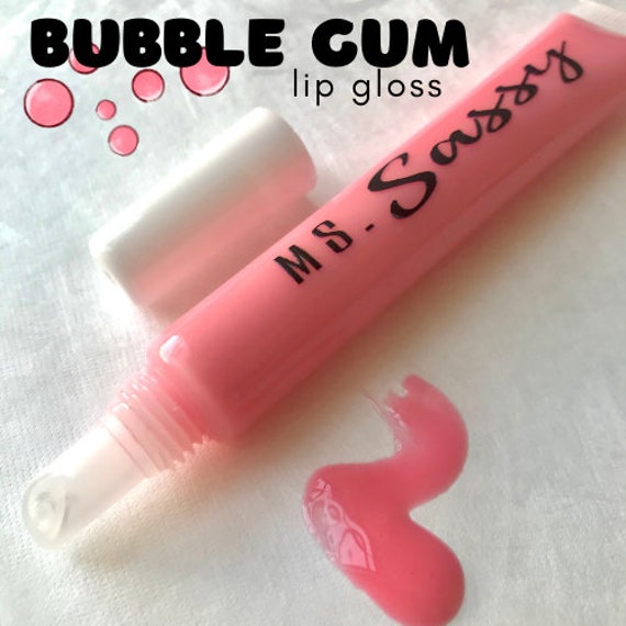 Bubble Gum Lip Gloss Bubble Gum Gloss Pink Lip Gloss Pink Etsy