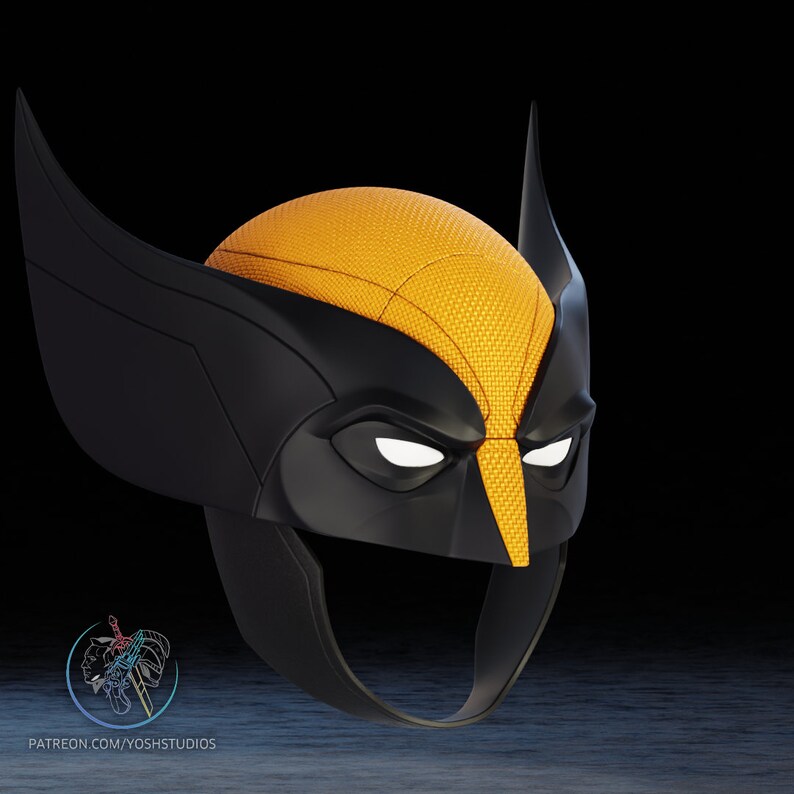 RAW 3D Printed Wolverine Deadpool 3 Cosplay Costume Cowl Mask Helmet ...