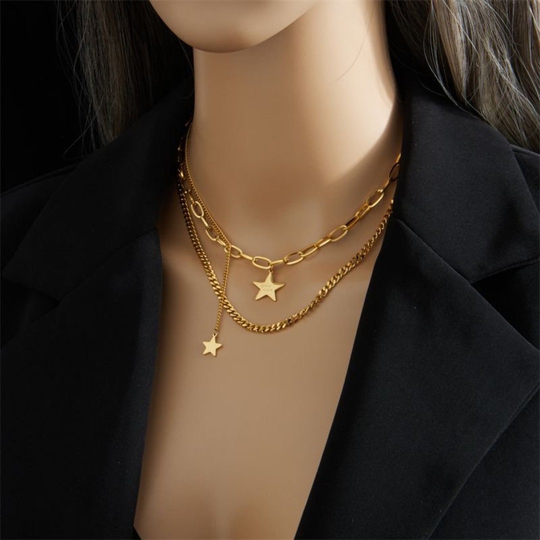 Collier Femme good Luck En Acier Inoxydable - Etsy
