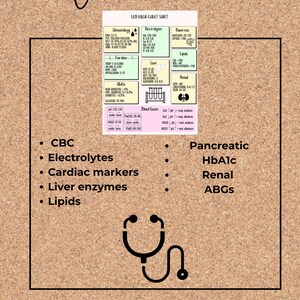 Lab Values Cheat Sheet for Nurses - Etsy