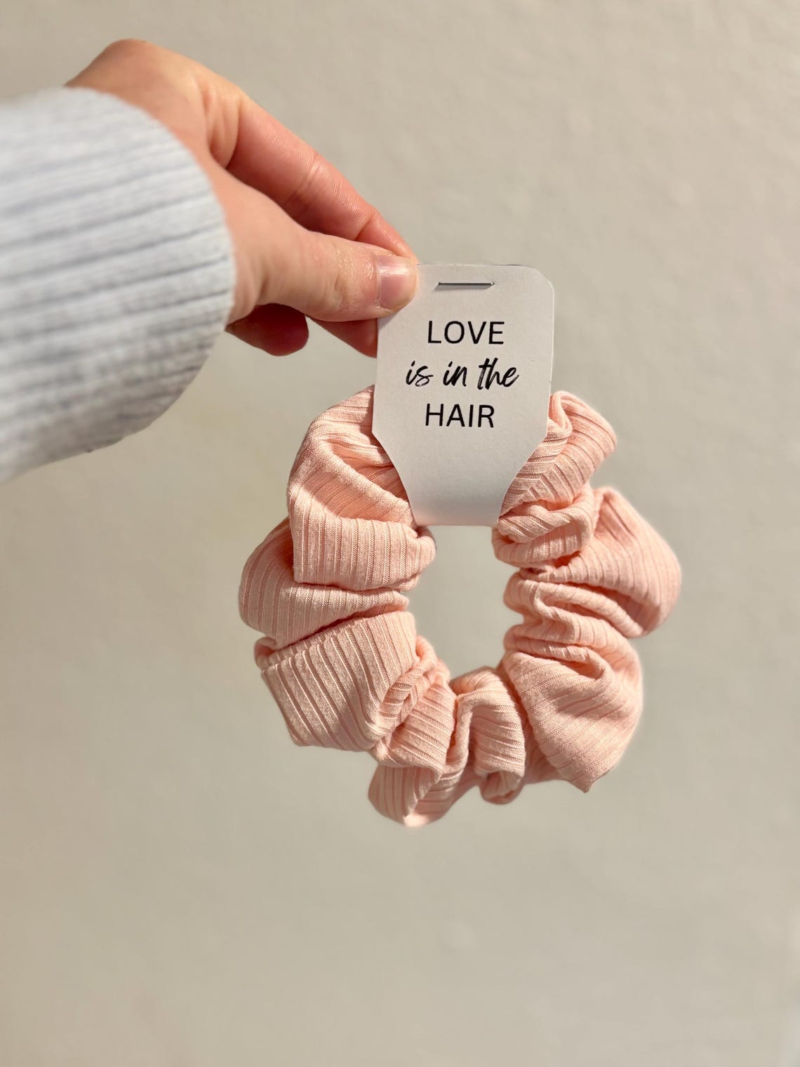 Love is in the Hair Scrunchie Tag Template - Etsy