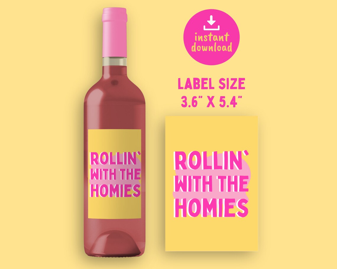 6 Clueless Wine Labels | 6 X Printable Wine Bottle Labels | Clueless ...