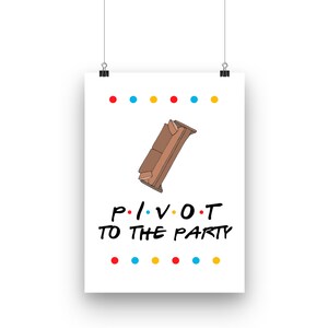 Friends Party Posters Bundle X 10 | Instant Downloads | 10 Printable ...