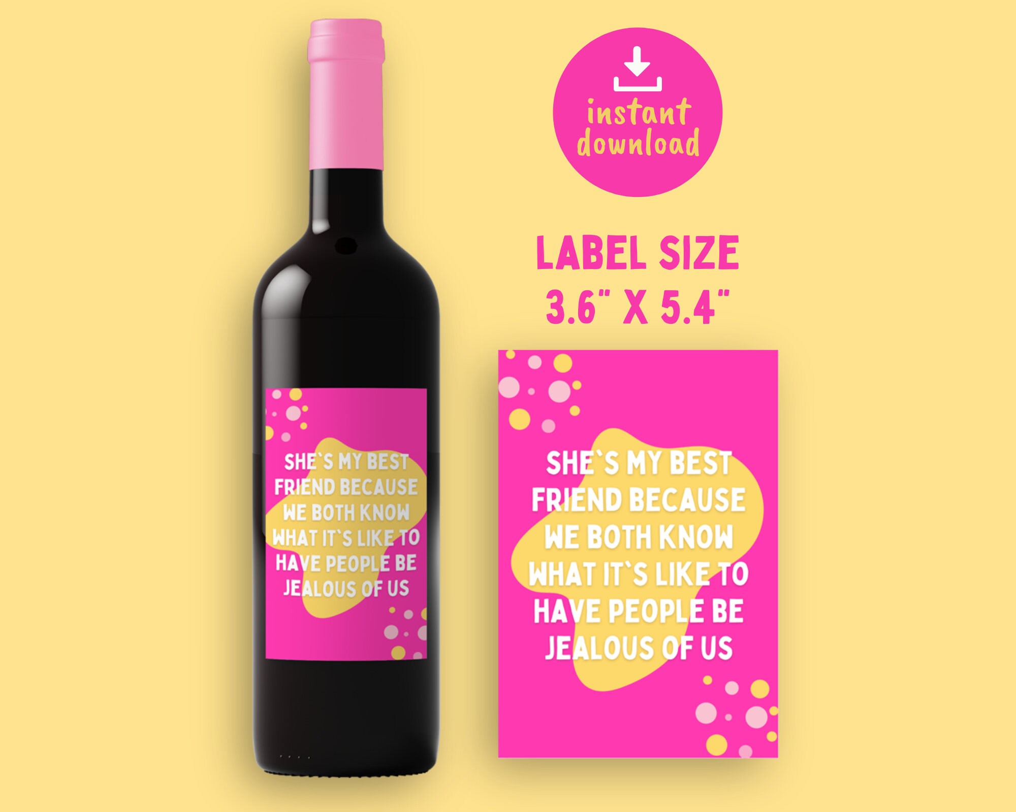 6 Clueless Wine Labels | 6 X Printable Wine Bottle Labels | Clueless ...