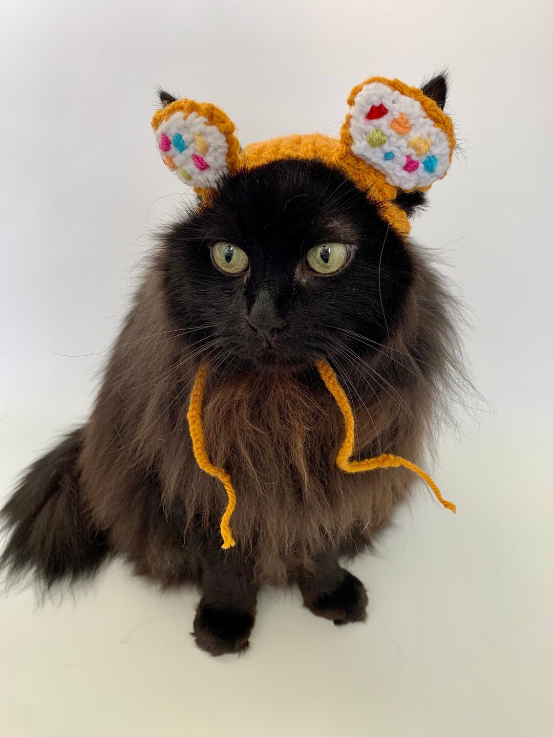 Hand Knitted Pudsey Bear Cat Hat for CHILDREN IN NEED - Etsy