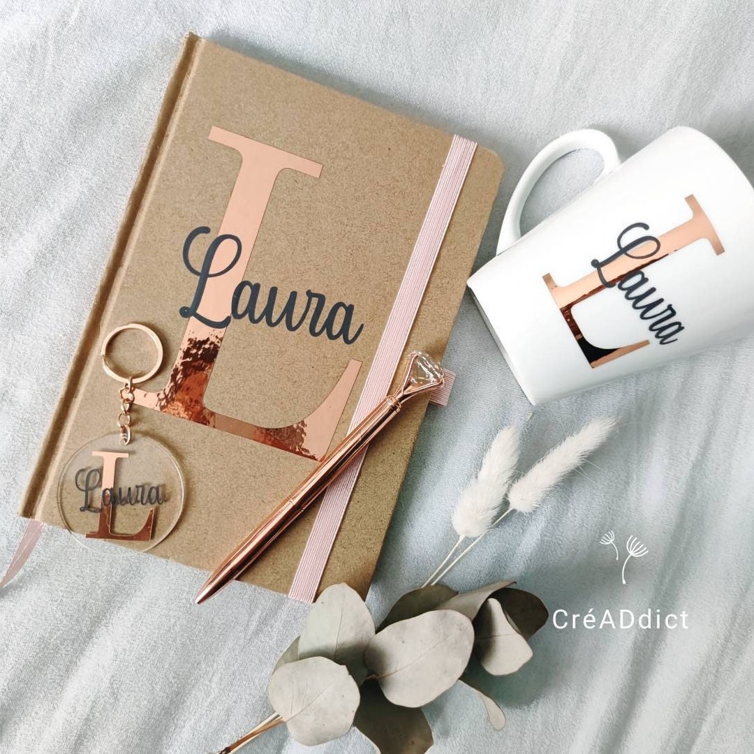 Carnet de note personnalisé, cahier personnalisé, coffret cadeau ...
