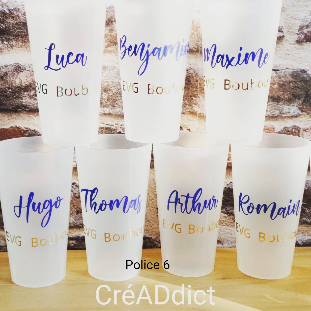 Gobelet verre écocup personnalisé EVJF EVG anniversaire | Etsy