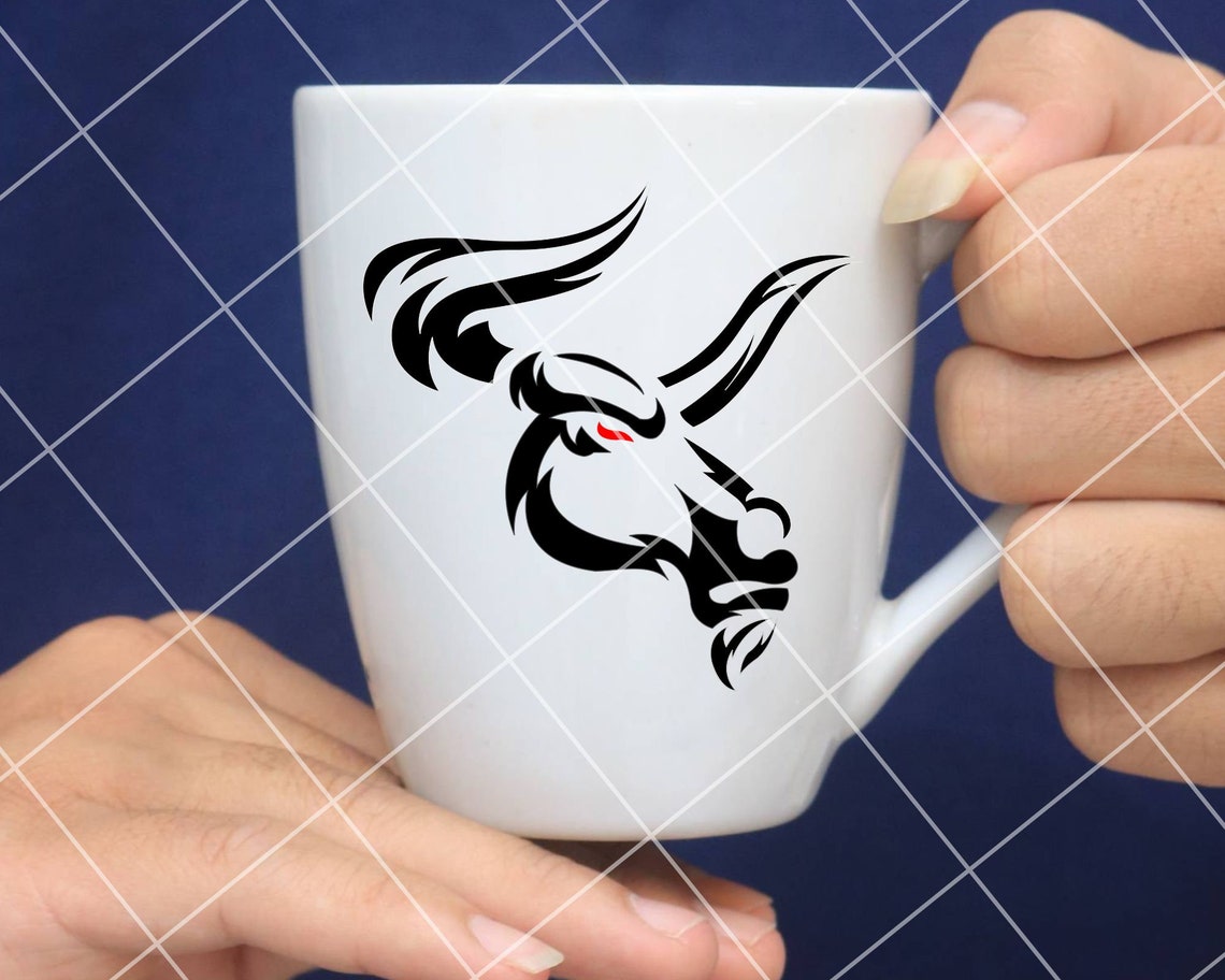 Bull Head Svg, Bull Head Silhouette, Raging Bull Cut File, Print at ...