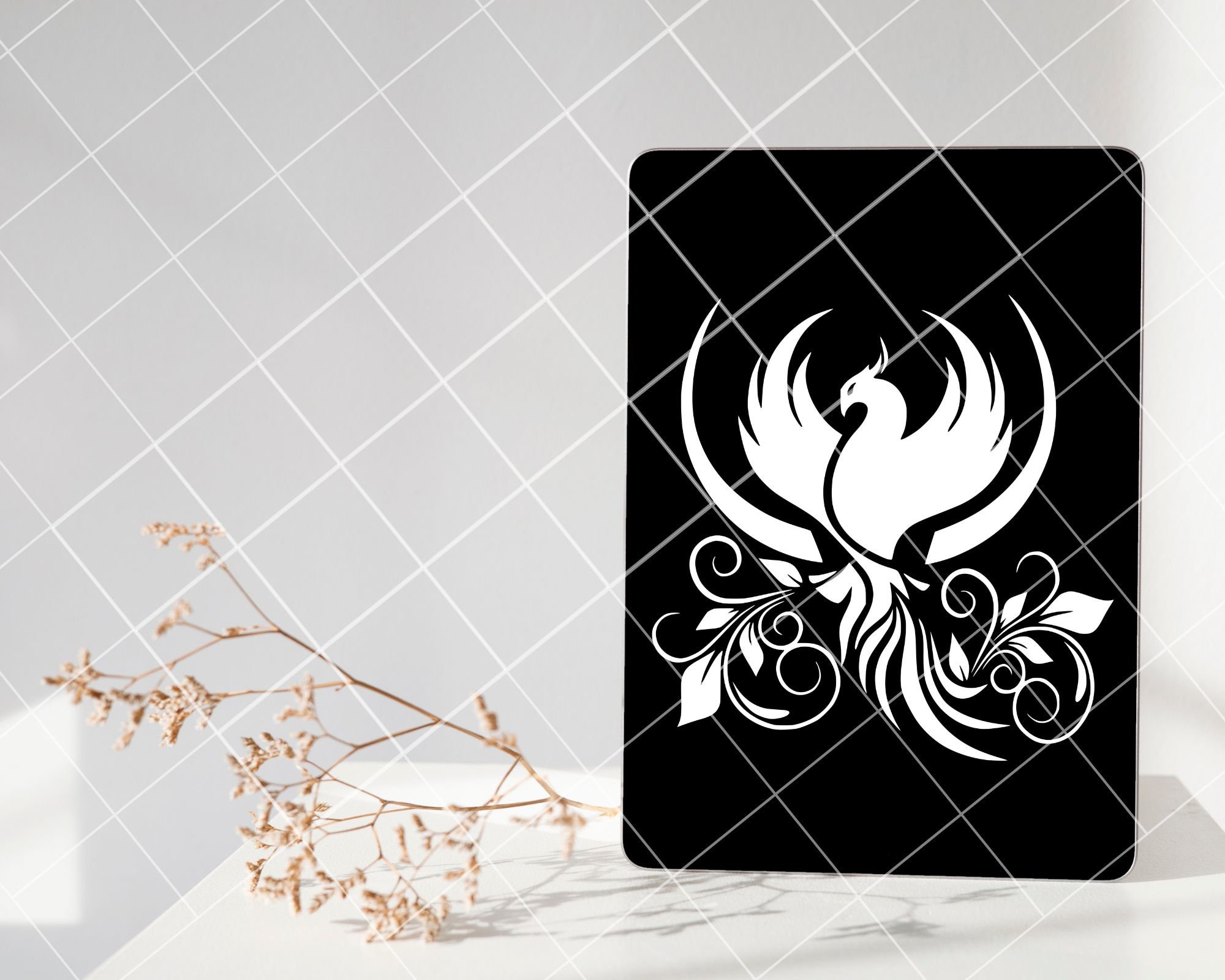 Phoenix Flower Svg, Phoenix Vector, Floral Phoenix Bird, File for ...