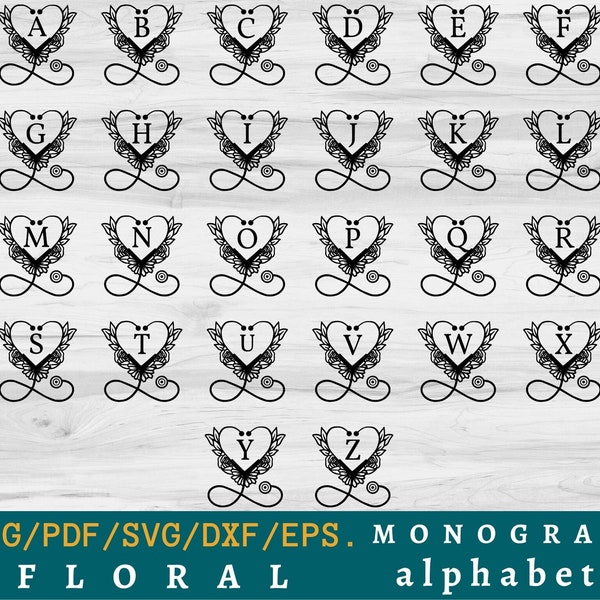 Stethoscope Name Alphabet - Etsy