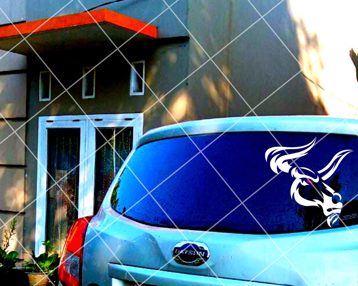 Bull Head Svg, Bull Head Silhouette, Raging Bull Cut File, Print at ...