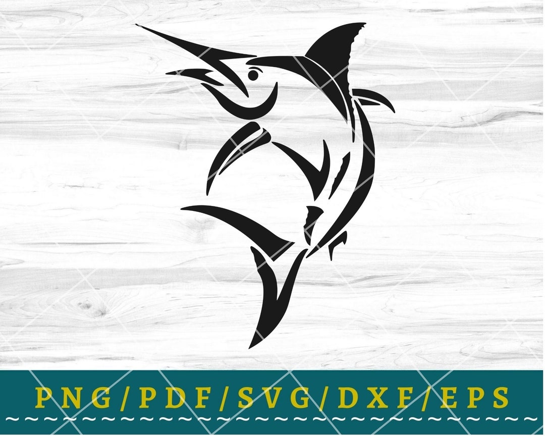 Sticker Marlin Svg Marlin Instant Download Marlin Silhouette - Etsy