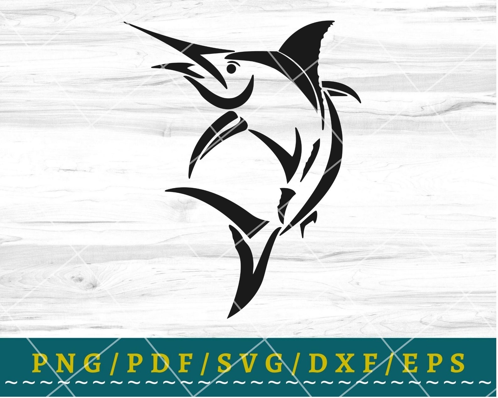 Sticker Marlin Svg Marlin Instant Download Marlin Silhouette - Etsy
