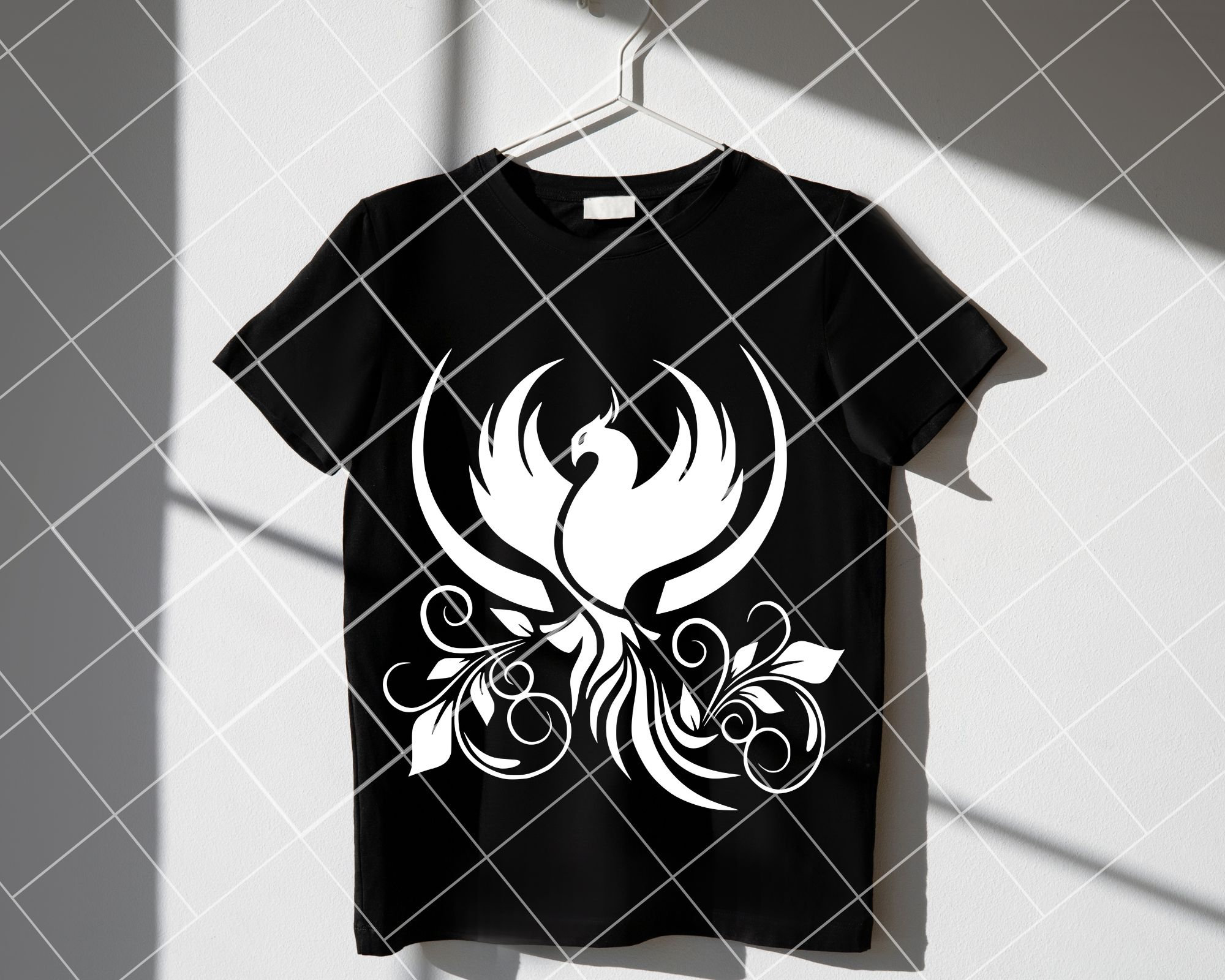 Phoenix Flower Svg, Phoenix Vector, Floral Phoenix Bird, File for ...