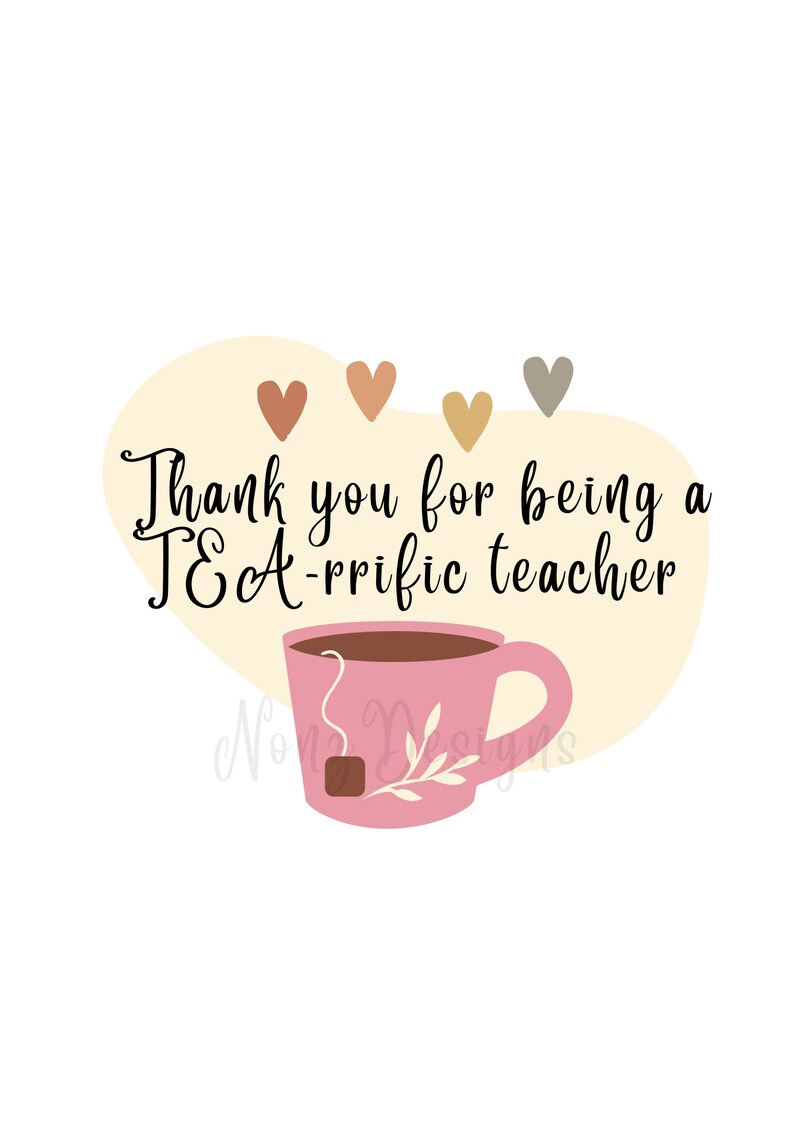 Teacher Appreciation SVG and PNG 'tea-rrific Teacher' Pun International ...