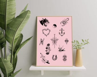 Moths Tattoo Flash Sheet Moth/ Butterfly Tattoo Designs - Etsy UK