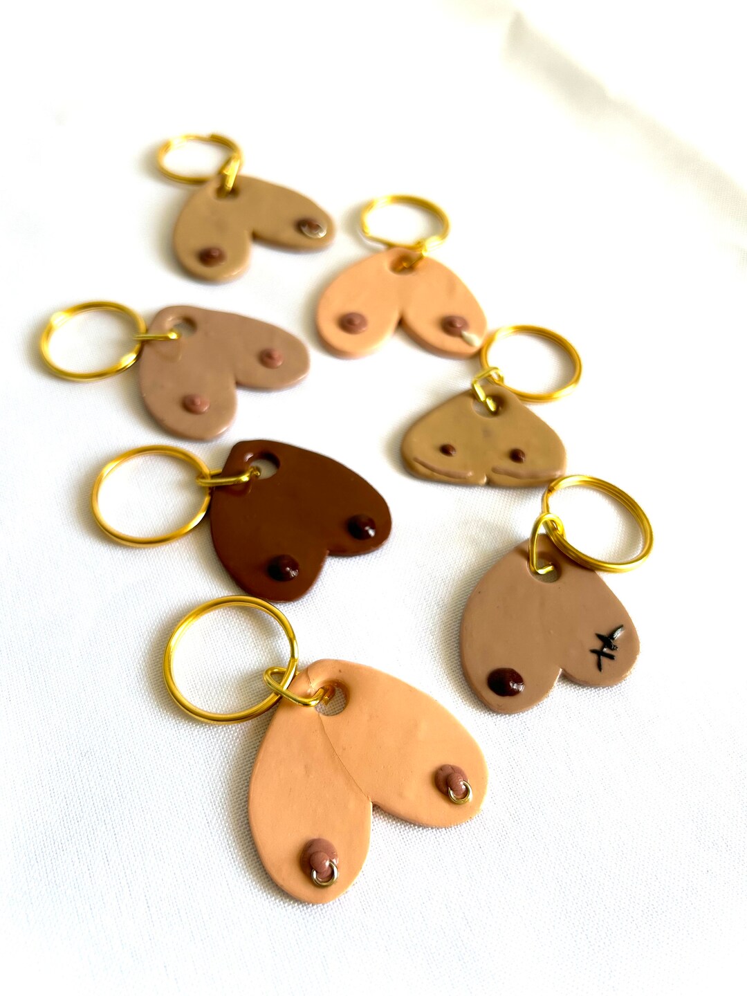 Boob Keychain / Adult Humor Self Love B00bie Keychain Breast Awareness ...