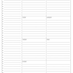 Weekly Planner Printable, Dashboard Layout, Weekly Schedule, Weekly ...