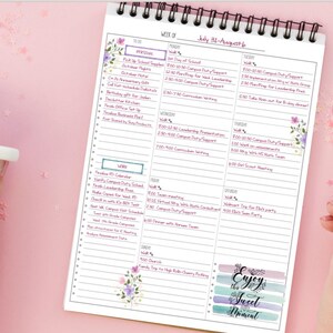 Weekly Planner Printable, Dashboard Layout, Weekly Schedule, Weekly ...